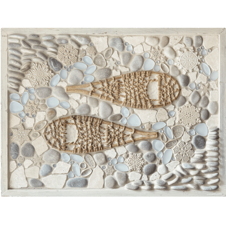 Significant Otter Framed Tile Mosaic Mural | Wet Dog Tile