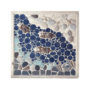 Medium Flat Starfish - 5" Glazed Ceramic Tile | Wet Dog Tile Co